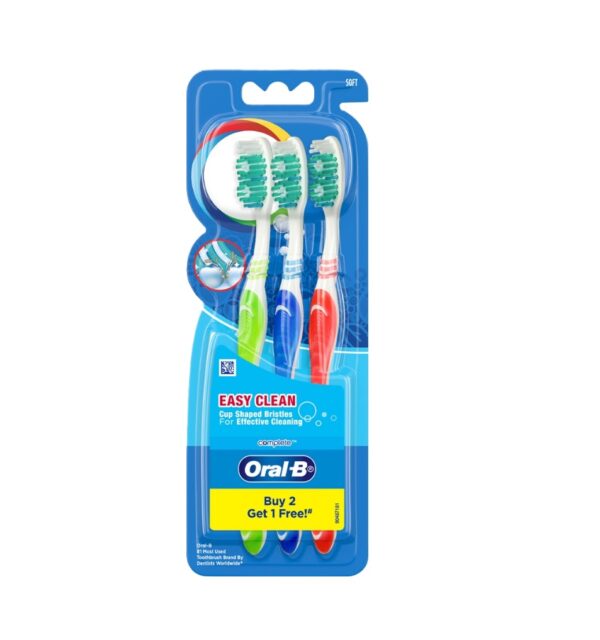 Oral B Complete Easy Clean Toothbrush (Soft) 3's - myCK | Save More For ...